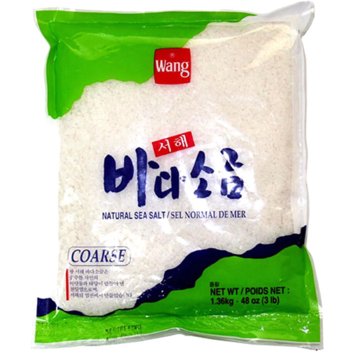 Wang Korean Sea Salt in Pack - Coarse 1.36kg – A&E Foodstore