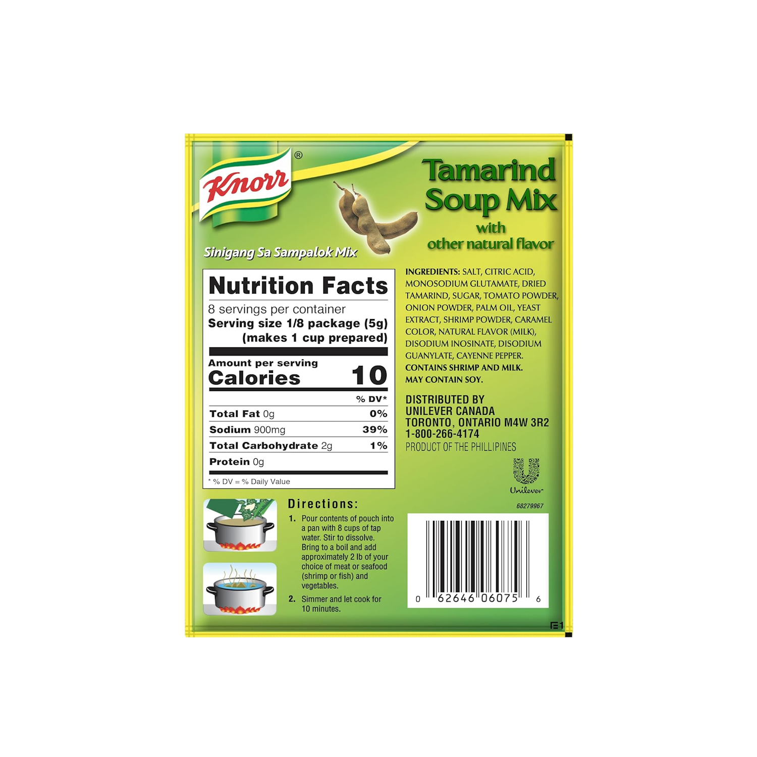 Knorr Sinigang Sampalok Tamarind Soup Mix 1.41 oz – A&E Foodstore