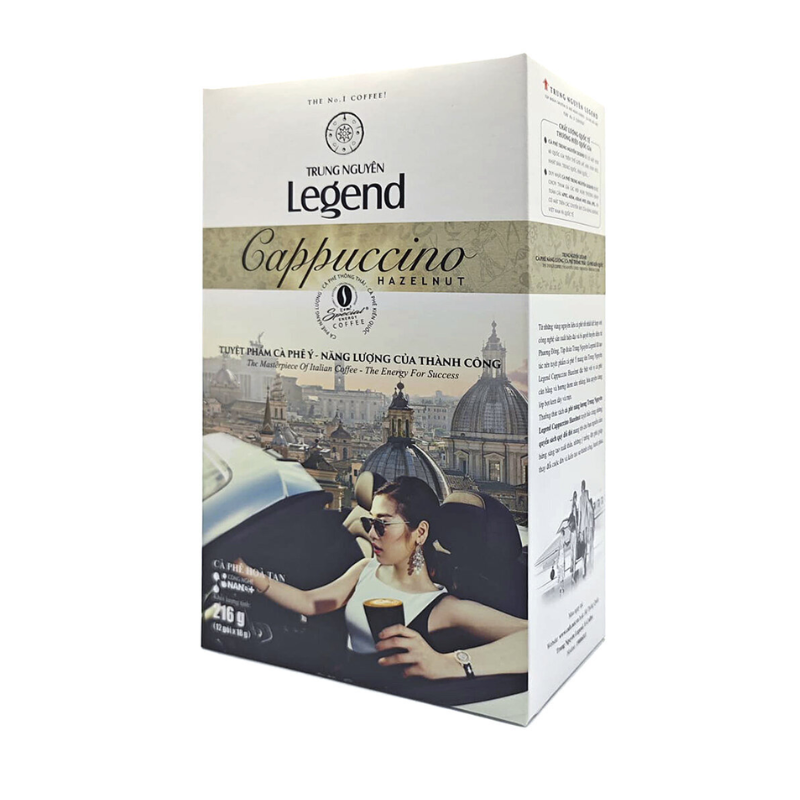 Trung Nguyen Legend Cappuccino Hazelnut Instant Coffee 12*18g – A&E ...