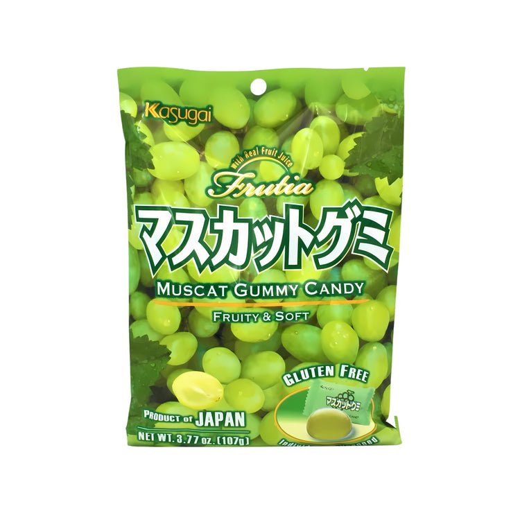 Kasugai Frutia Muscat Gummy Candy 107g – A&E Foodstore