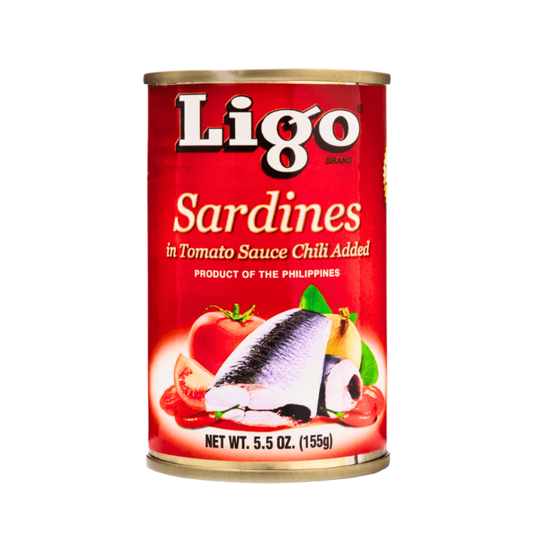 Ligo Sardines In Tomato Sauce With Chili 155g – A&E Foodstore